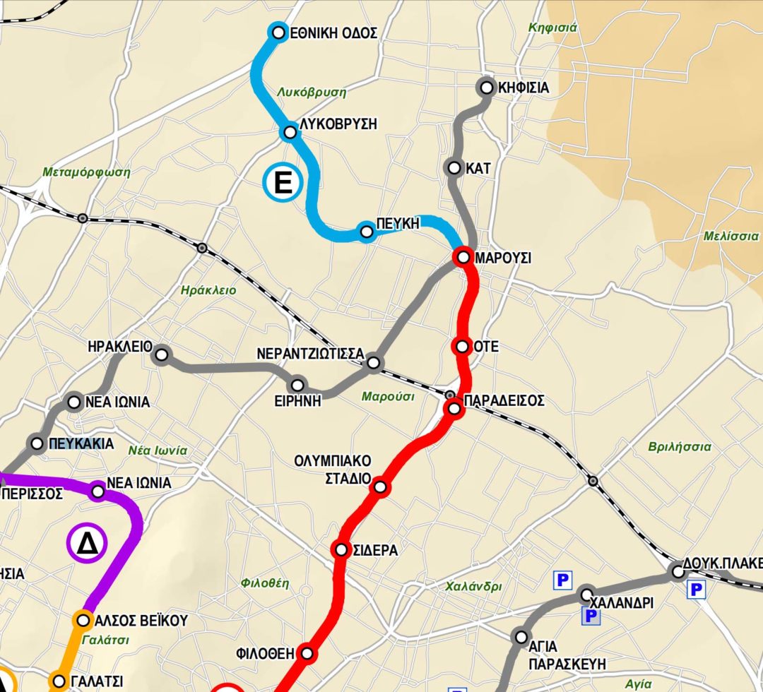 Μετρό σε Μαρούσι, Πεύκη, Λυκόβρυση από το 2030 και μετά! - Καθαρή Πόλη
